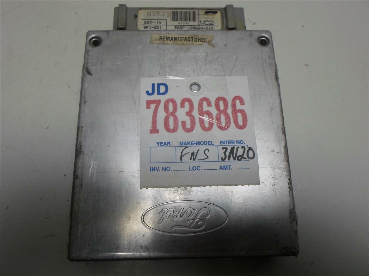 OEM Engine Computer Ford Crown Victoria 1986 E6Sf-12A650-C1C Vc2 PCM ...