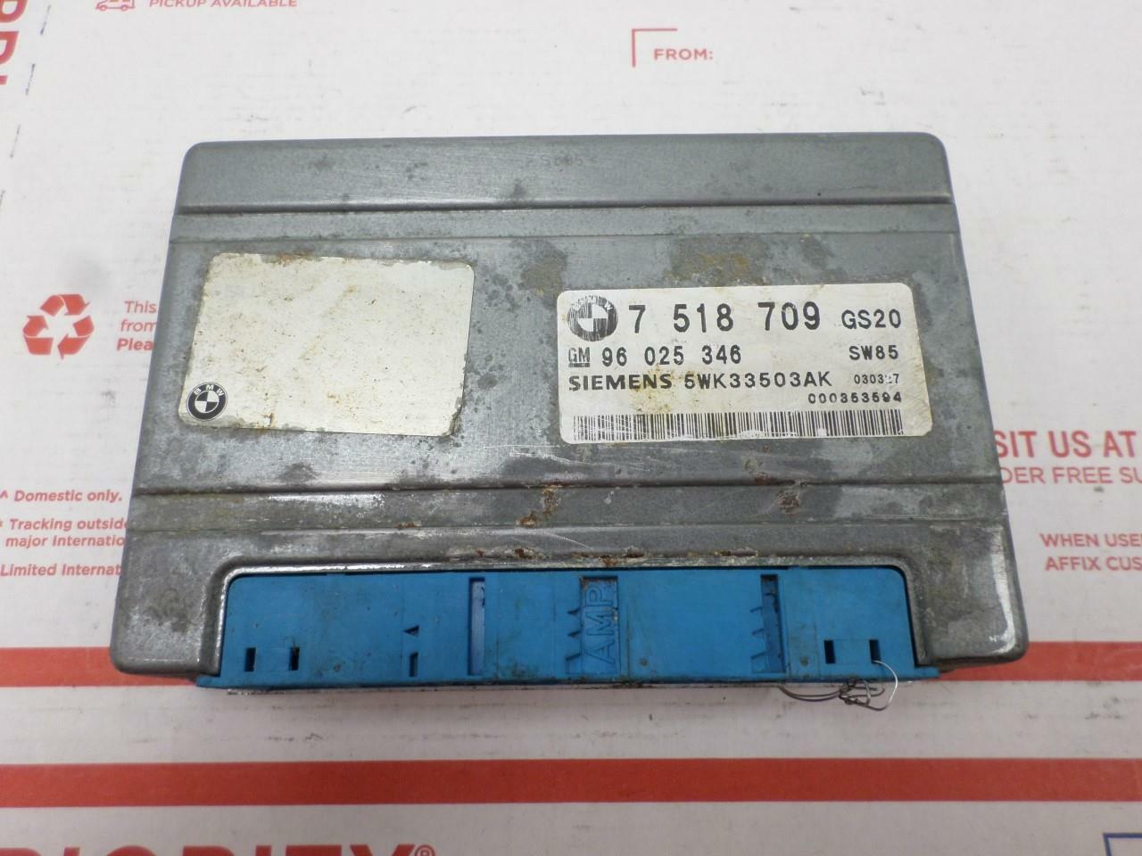 Transmission Control Module TCM TCU BMW E46 3-Series 325I 2003 7518709