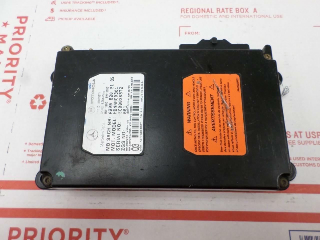 Communication Control Module Mercedes-Benz W220 S-Class S430 2001 2208