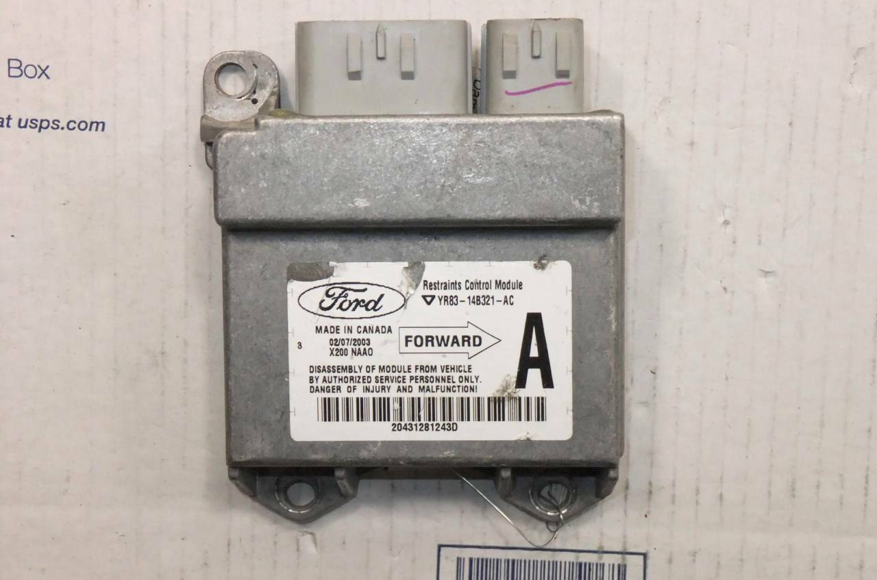 Airbag Control Module Jaguar S Type 2000 2001 Yr83-14B321-Ac